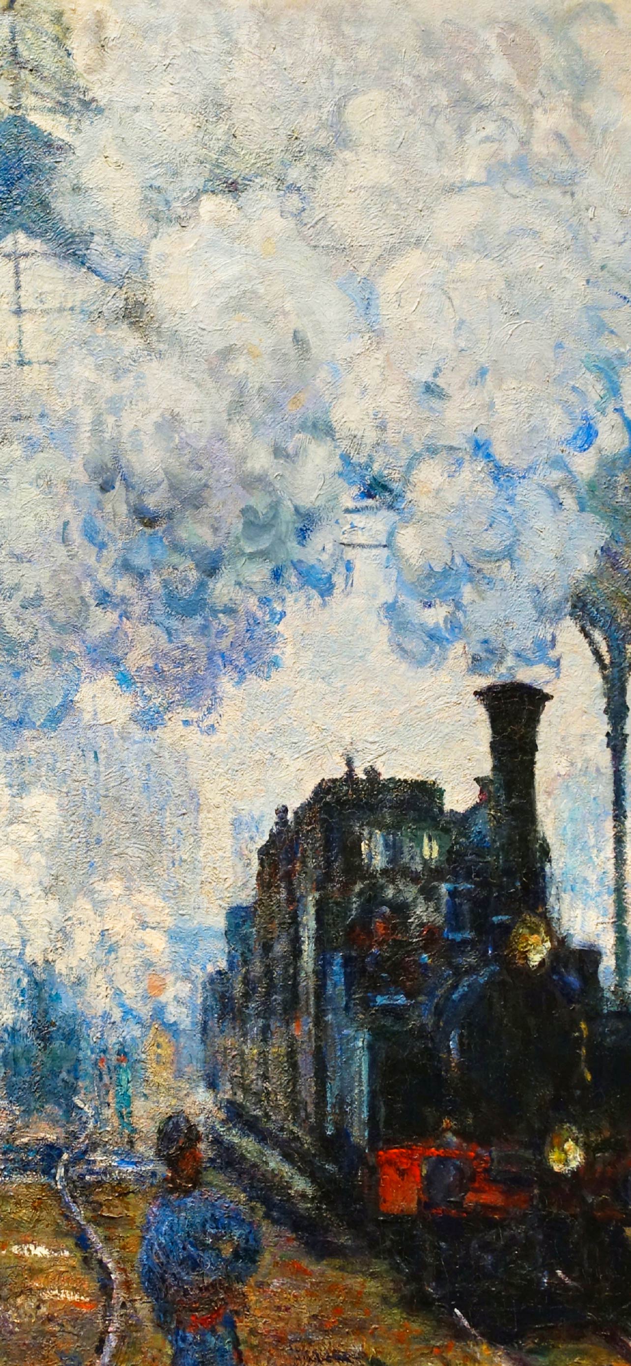 【無料壁紙】クロード・モネ「サンラザール駅の列車の到着 (1877)」 / Claude Monet_Arrival of the ...