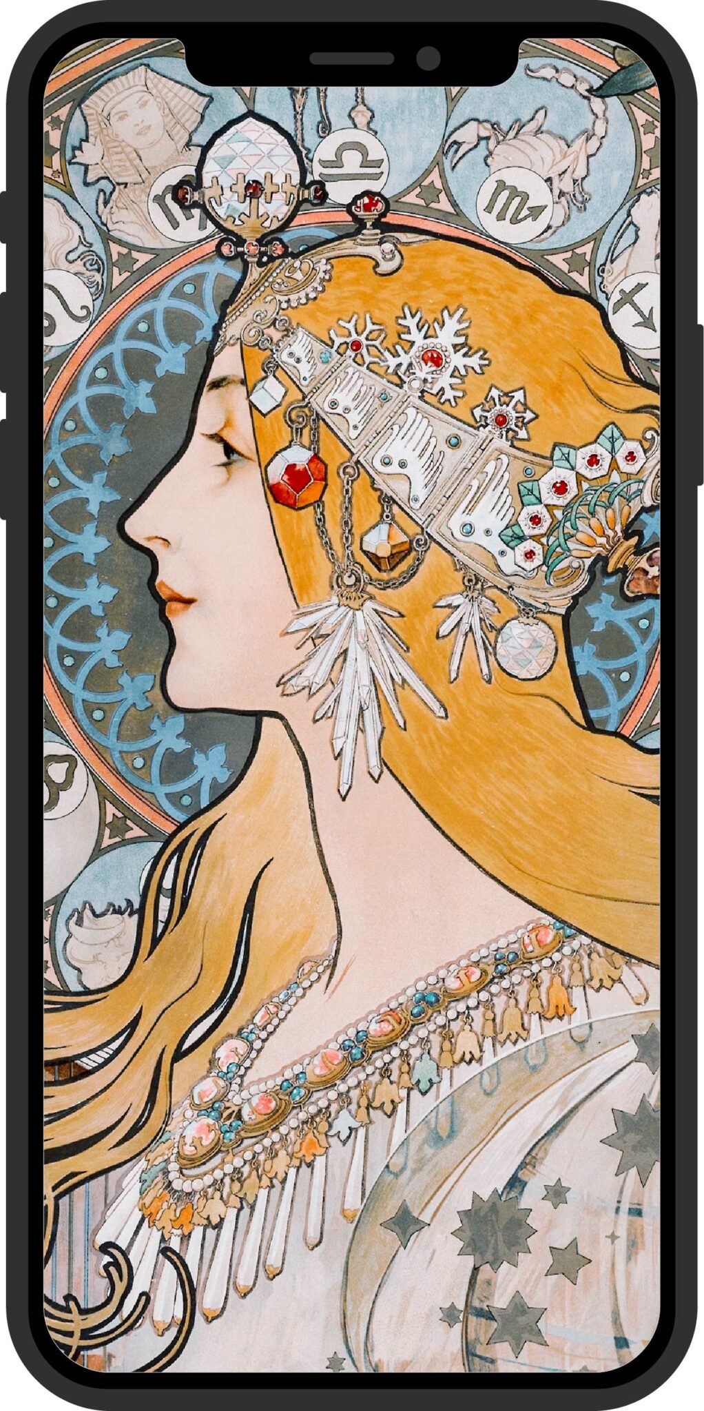 【無料壁紙】アルフォンス・ミュシャ「黄道十二宮 (1896)」 / Alphonse Mucha_Zodiac (1896 ...