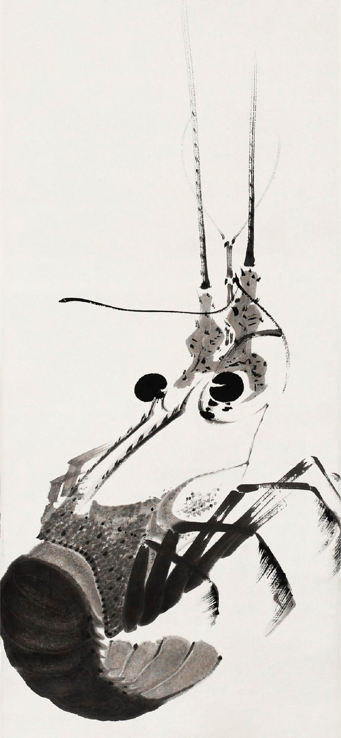 【無料壁紙】伊藤 若冲「伊勢海老図 (18世紀)」 / Ito Jakuchu_Ise Ebi-zu (Spiny Lobster ...